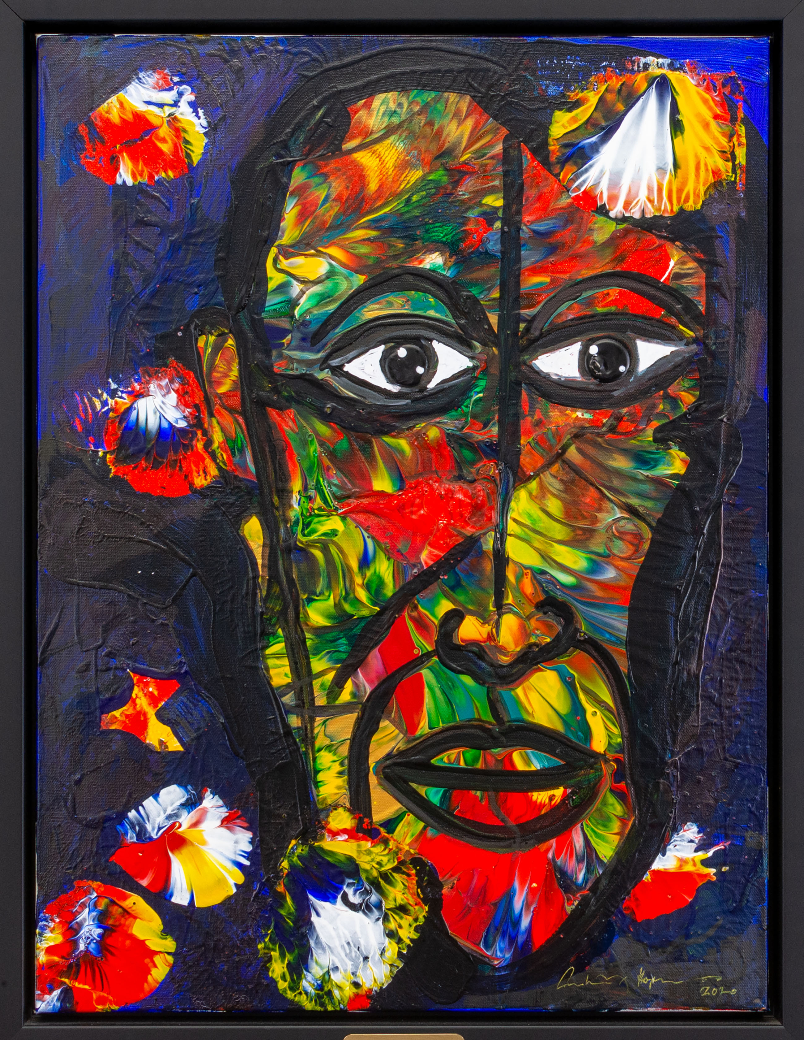 Anthony Hopkins Supernova Acrylic Painting